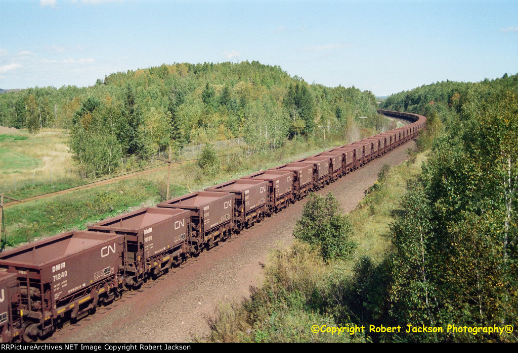 Northbound Minntac ore empties